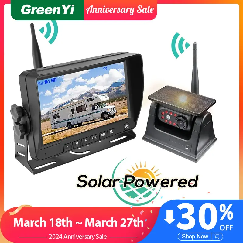 Solar-Energy-Wireless-Reverse-Backup-Camera-with-AHD-7-inch-Rear-View ...