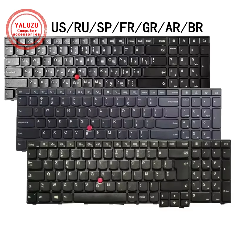 ABD/RU/SP/FR/GR/AR/BR İngilizce YENI Laptop Klavye Lenovo IBM Thinkpad ...
