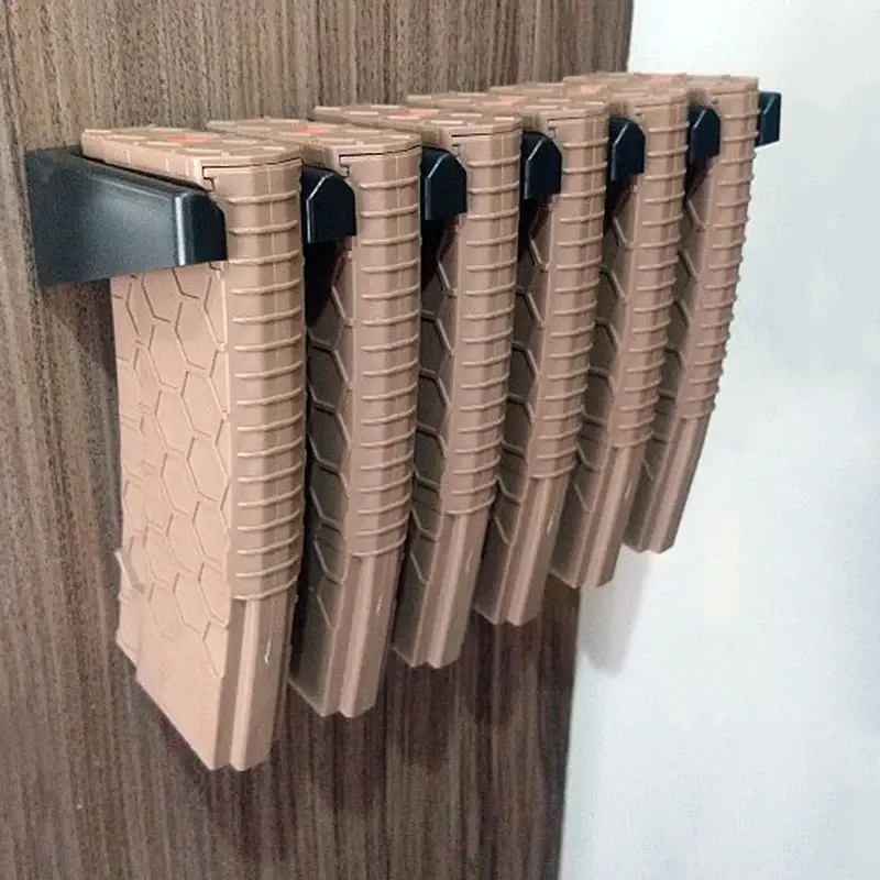 Tactical-6-Slot-AR-15-Magazine-Wall-mounted-Bracket-ABS-Hanging ...