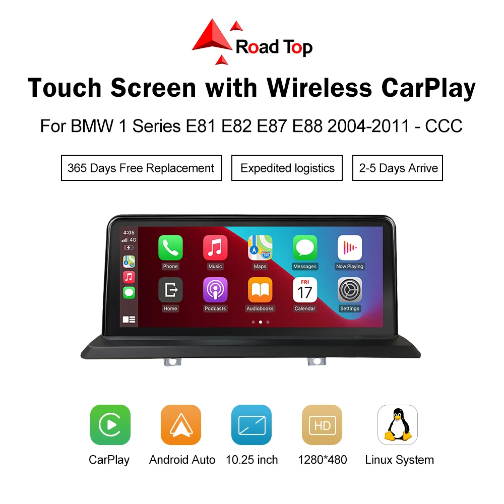 Wireless-Apple-CarPlay-Android-Auto-Car-Multimedia-For-BMW-1-Series-E81 ...