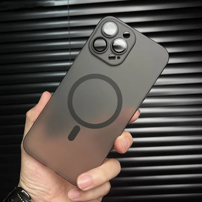 Luxury Matte Ultra-Thin Magnetic Case with Wireless Charging ...