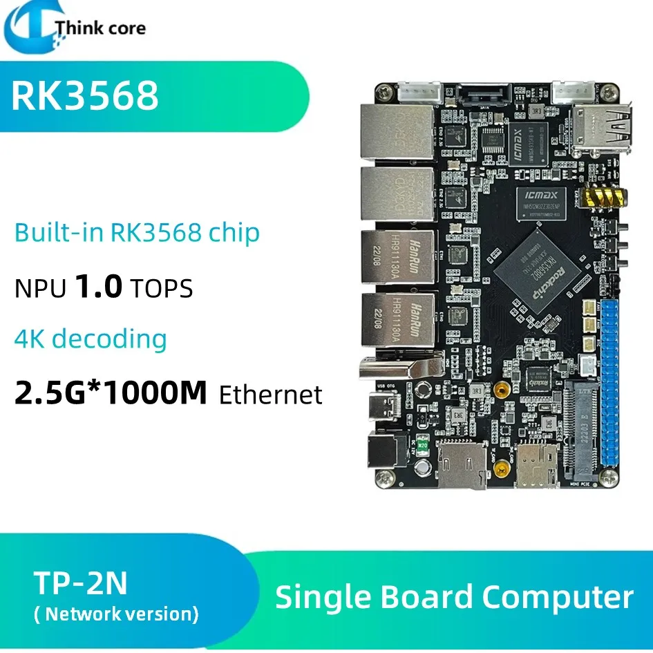 Open-Source-Single-Board-Computer-4GB-Ram-Rockchip-RK3568-SBC-Dual ...