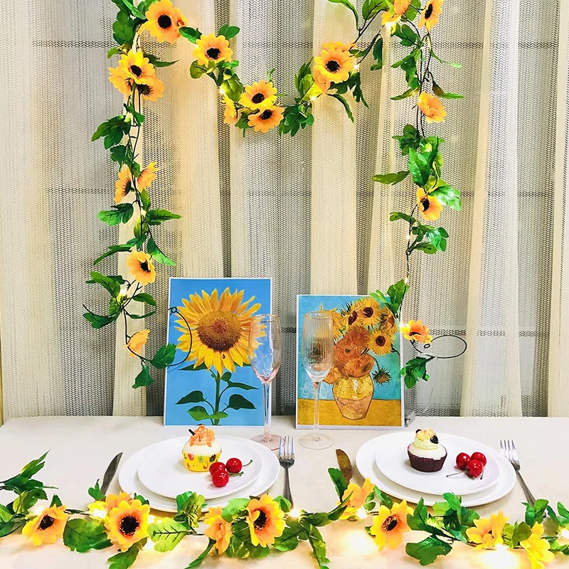 Sunflower LED Hanging Vine – THE GREEN THUMB SUPPLIES