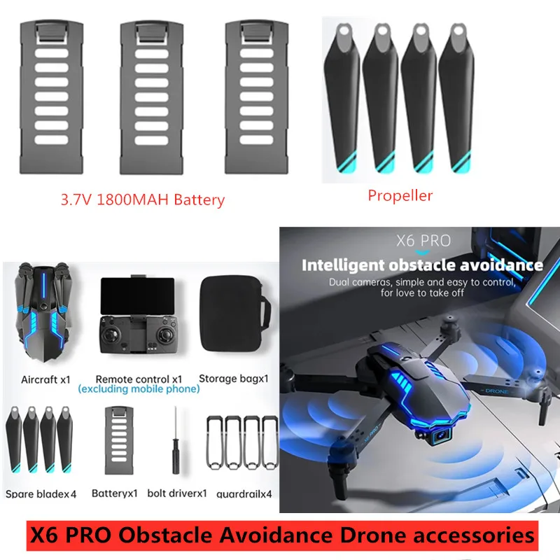 X6-PRO-RC-Drone-Original-accessorie-3-7V-1800MAH-Battery-For-X6-RC ...