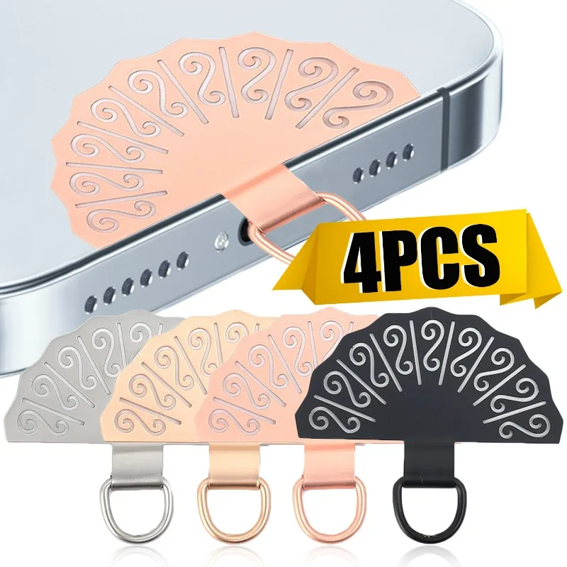 Metal-Mobile-Phone-Lanyard-Gasket-Ultra-Thin-Sector-Tether-Tabs ...