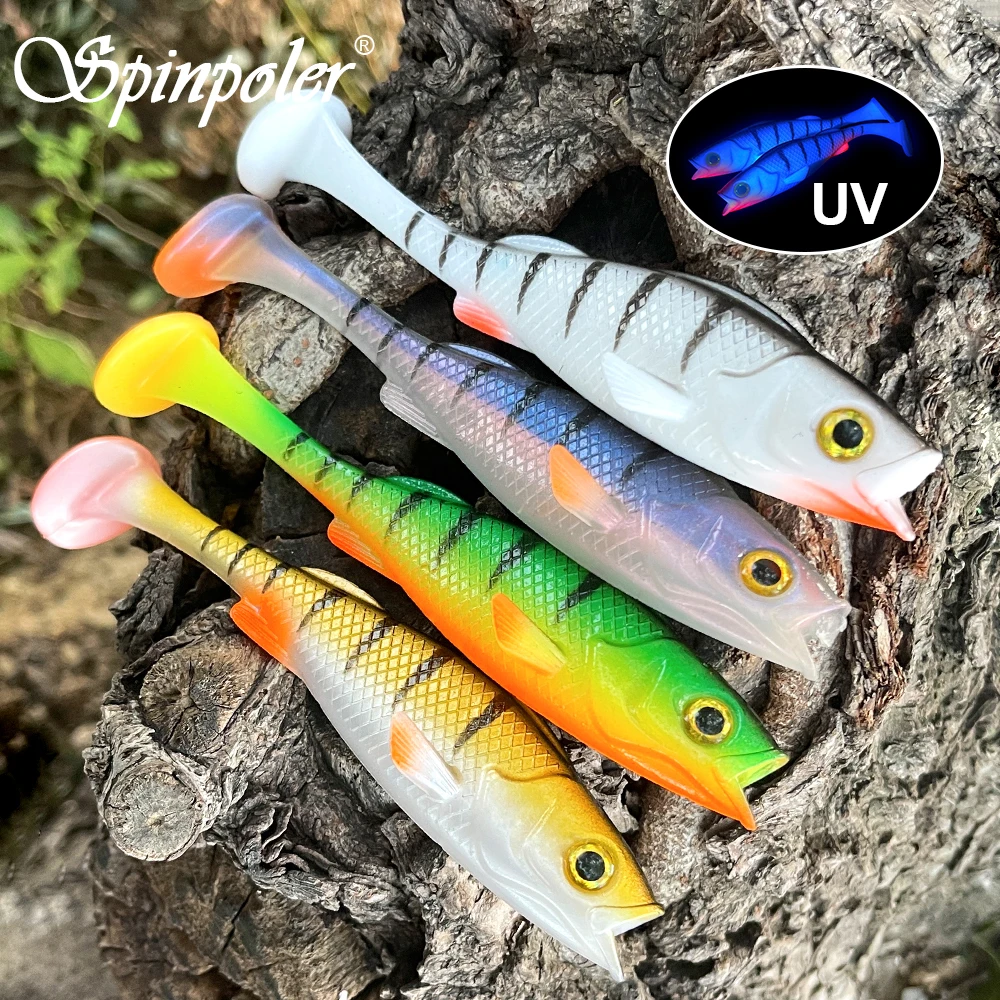 Spinpoler 7cm 11cm 14cm miękka przynęta przynęta duża Shad Vigour okoń Isca Leurre UV Swimbait ...