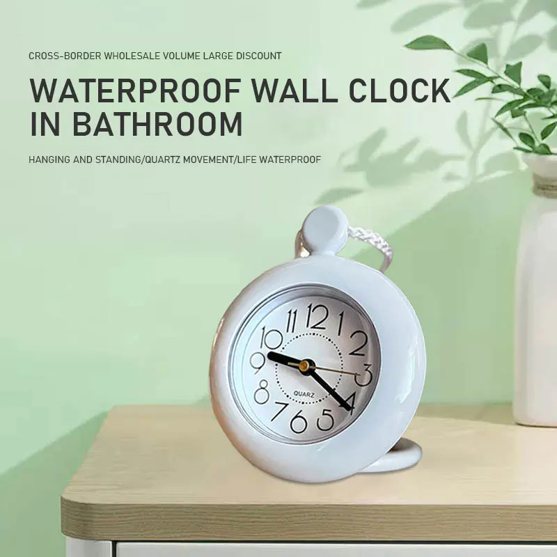 Desktop-Alarm-Clock-Waterproof-Bathroom-Clock-Wall-Watch-Hangable-Towel ...