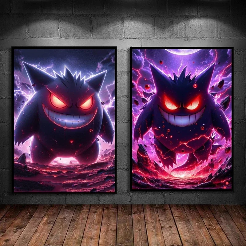 Cartoon-Anime-Canvas-Poster-para-Decora-o-de-Quarto-Infantil-Pokemon ...