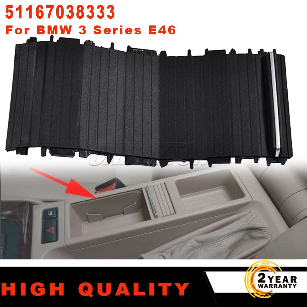 Car Center Console Sliding Shutters For BMW 3 Series E46 Cup Holder ...