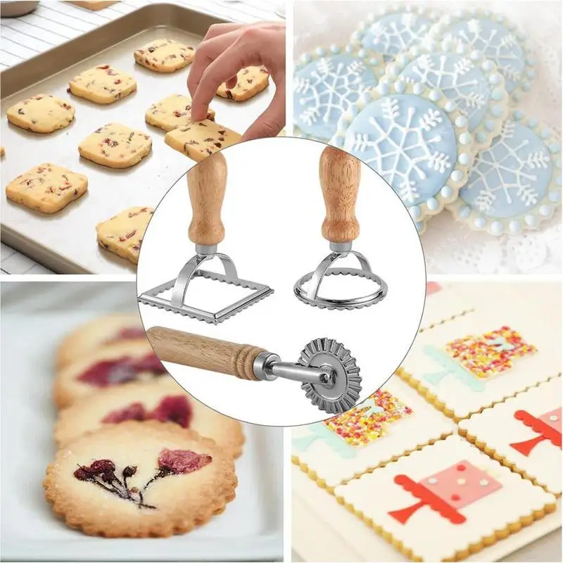 Cookie-Cutter-Baking-Tool-Aluminum-Ravioli-Stamp-Maker-Mold-With-Wooden ...