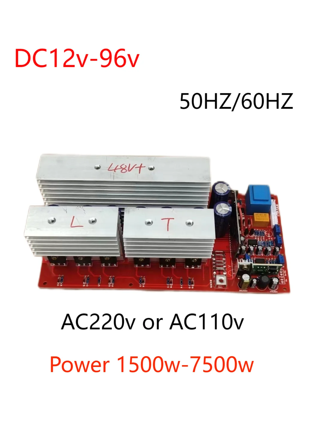 Power-frequency-pure-sine-wave-inverter-power-motherboard-12V-96V-power ...