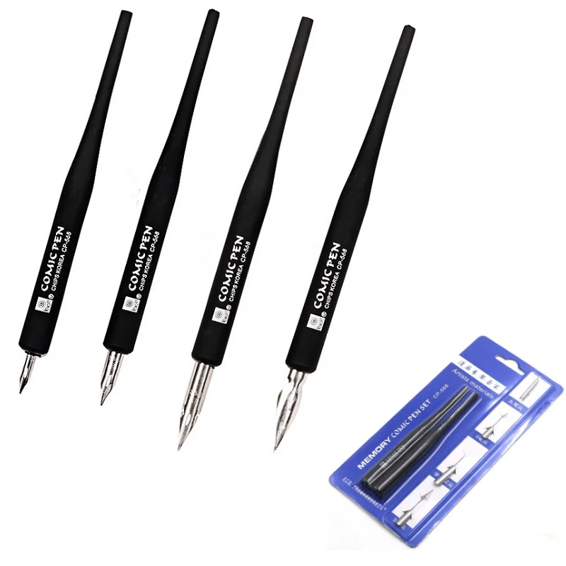 6Pcs Dip Pen Set Calligraphy Comic Pen 2Pcs Penholder With 4 ...