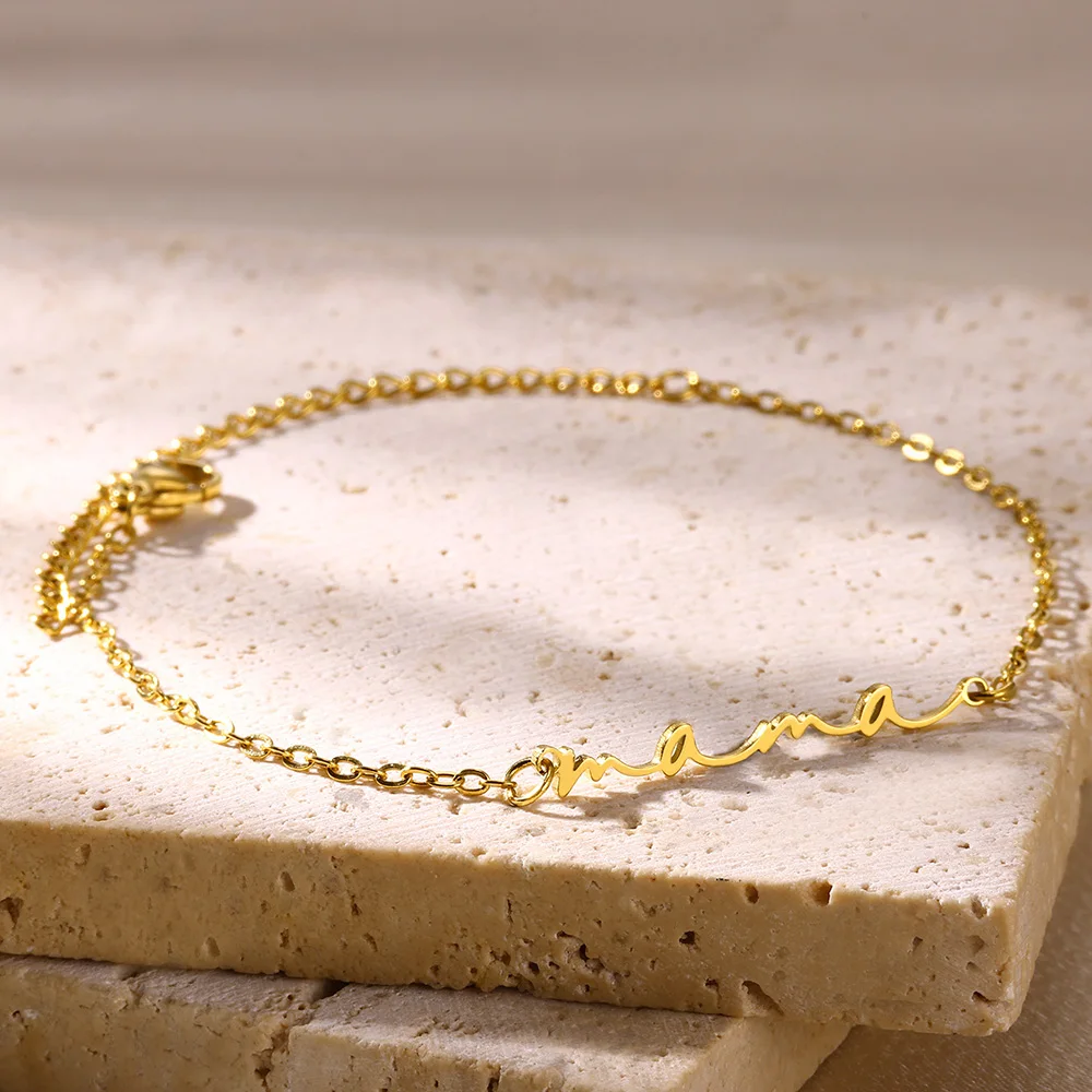 Fashion-Dainty-MAMA-Bracelets-for-Women-Stainless-Steel-mama-Letter ...