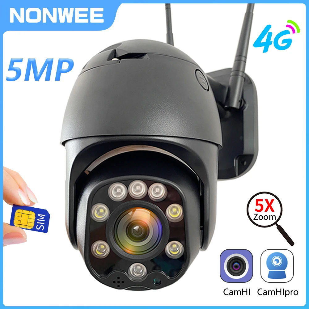 Wireless-4G-SIM-Card-Security-Camera-5MP-PTZ-Auto-Tracking-Outdoor ...