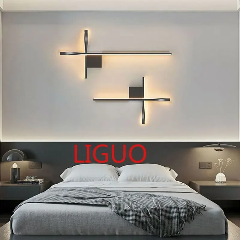 Modern-Minimalist-LED-Wall-Lamps-Lights-Bedroom-Bedside-Dining-Living ...