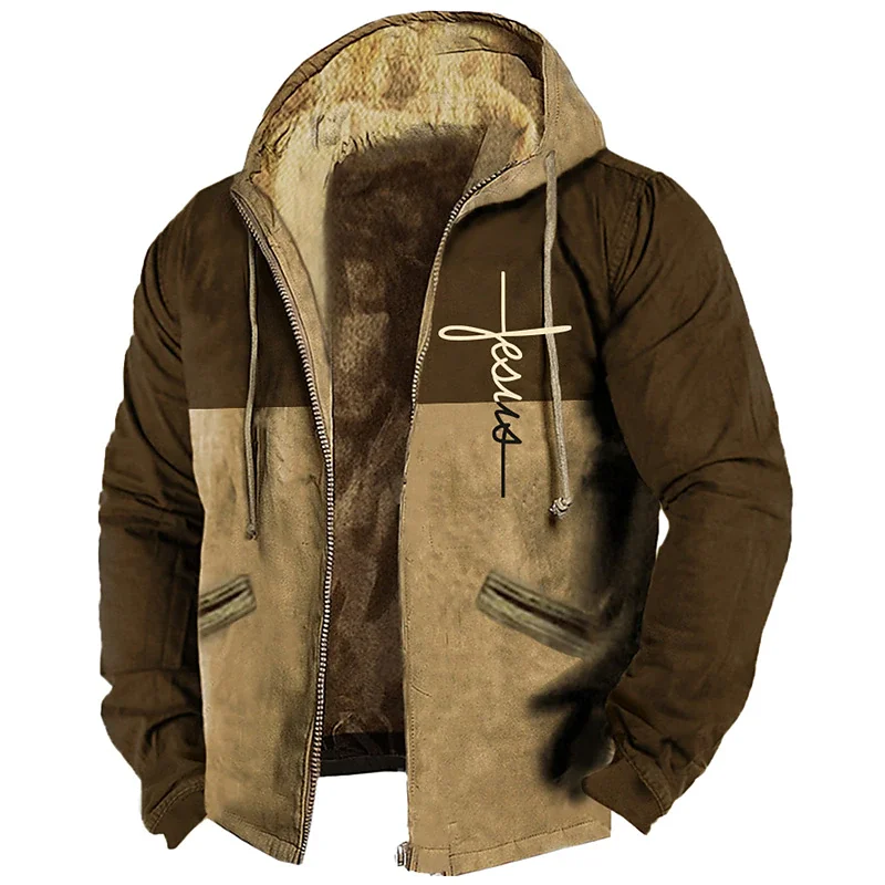 Winter-Jackets-Men-Zip-up-Fleece-Male-Coat-Hoodies-Jesus-Christ-Print ...