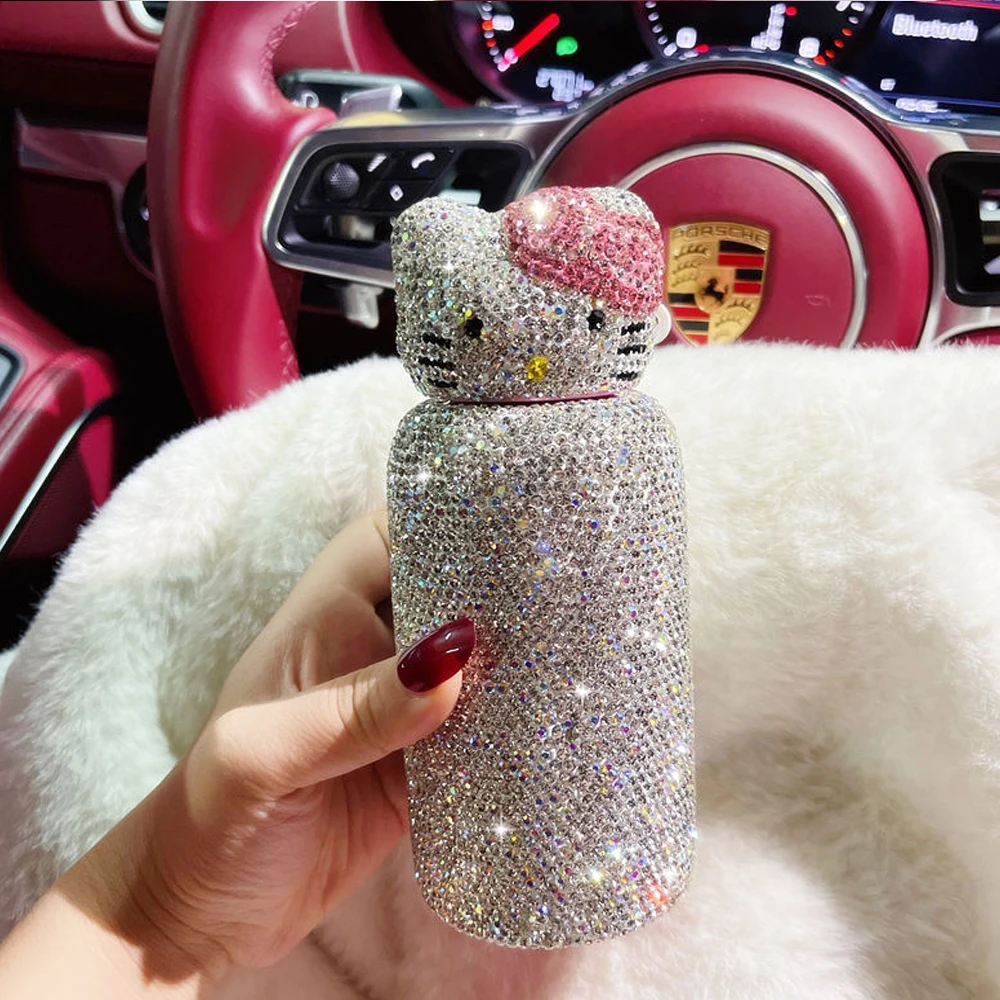 Diamond-Thermos-Bottle-Insulated-Rhinestone-Vacuum-Cup-Stainless-Steel ...