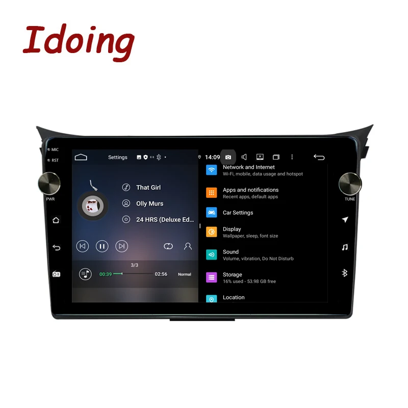 Idoing 9 inch Car Android Radio Vedio Multimedia Player For Hyundai i30 ...