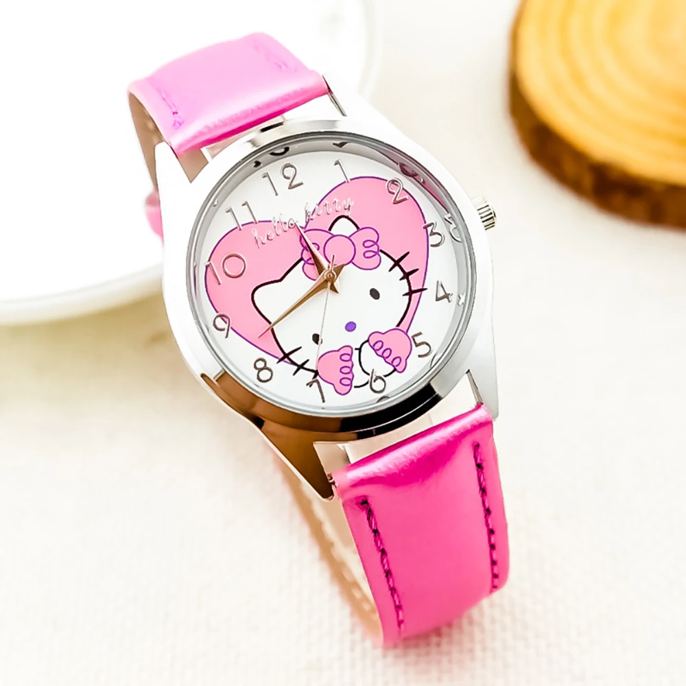 Hello-Kitty-Girls-Kids-Watch-Cute-Casual-Waterproof-Sanrio-Cartoon ...