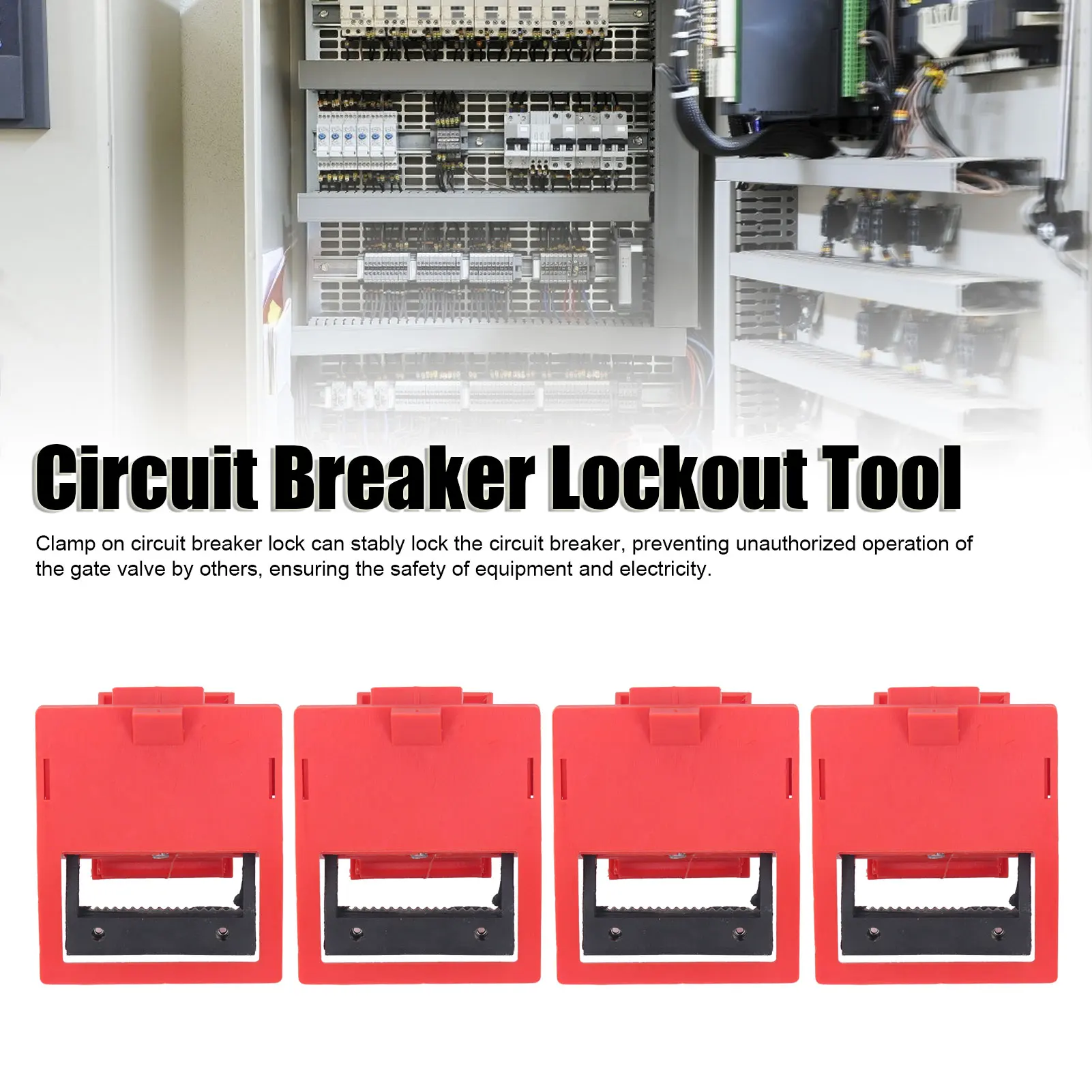 4Pcs-Circuit-Breaker-Lockout-Device-Set-Clamp-On-Single-Pole-Breaker ...