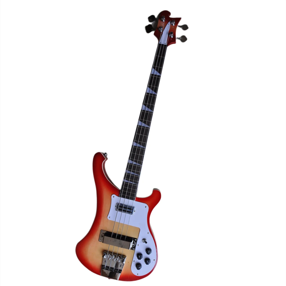 Cherry-Sunburst-Color-4-Strings-Electric-Bass-Guitar-with-Chrome ...
