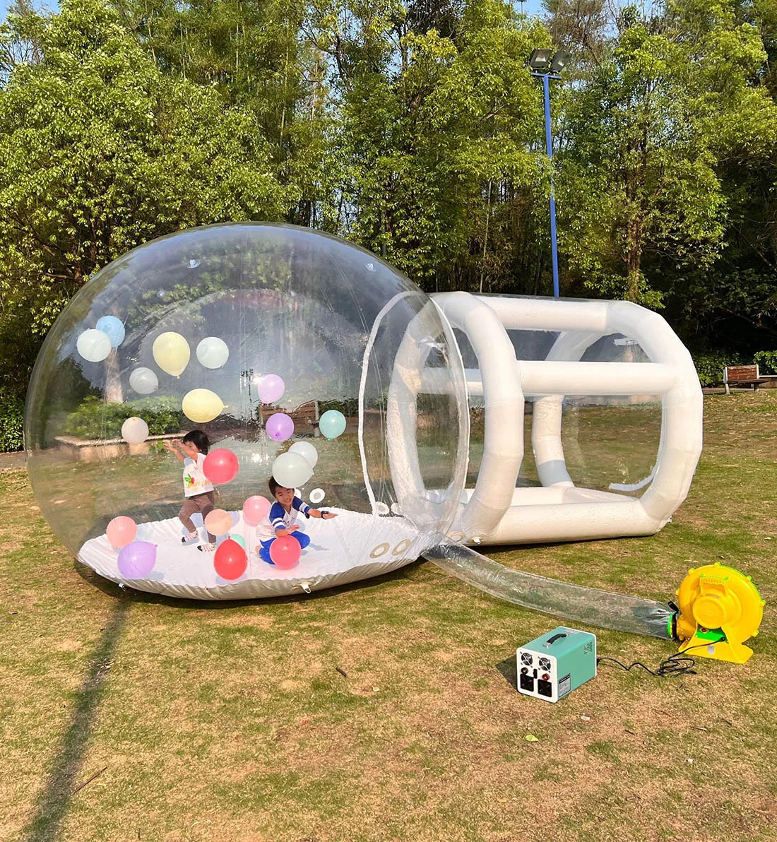Outdoor-Kids-Party-inflatable-Crystal-Igloo-Dome-Bubble-Tent-Clear ...