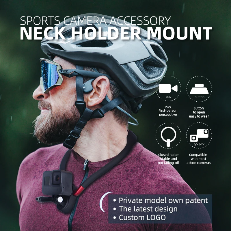 Neck-Holder-for-GoPro-Hero-11-10-9-Silicone-Smartphone-Chest-Bracket ...