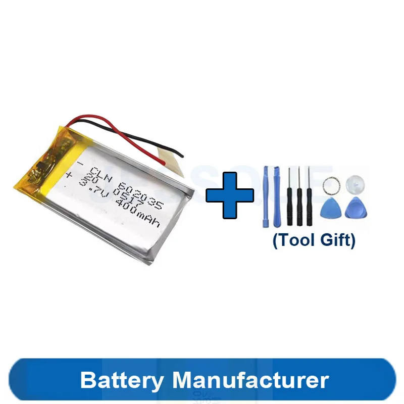 Toolset Gift+ 400mAh AHB582035PR-03 602035 Battery For Jabra Speak 510 ...