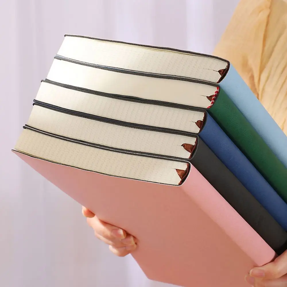 Line/Blank A4 Thick Notebook PU Cover Horizontal Line A4 Office ...
