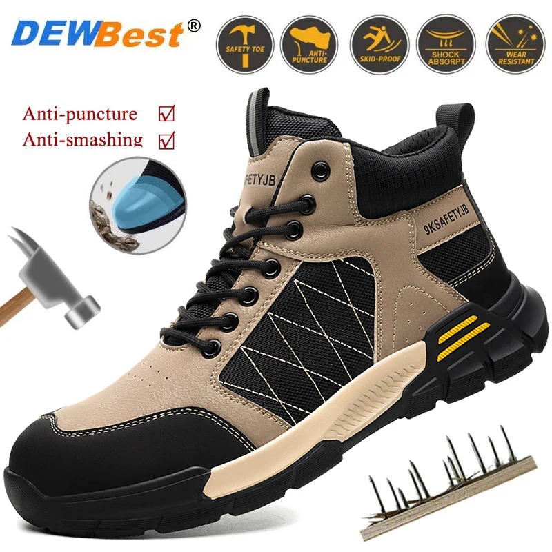 Mens-spring-high-top-anti-smash-anti-stabbing-protection-work-safety ...