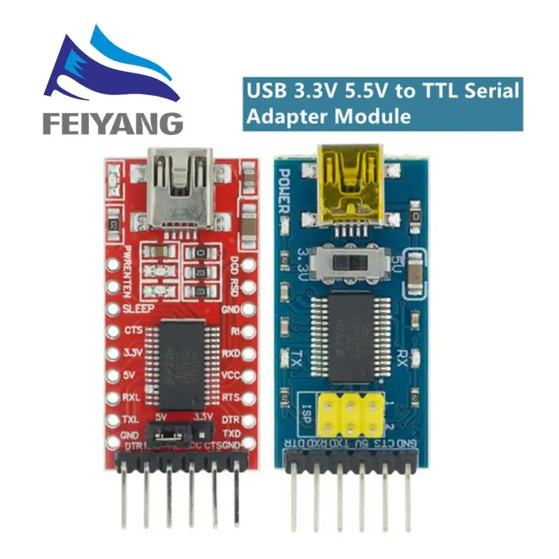 Ft232rl Ftdi Usb 3.3v 5.5v To Ttl Serial Adapter Module For Arduino ...