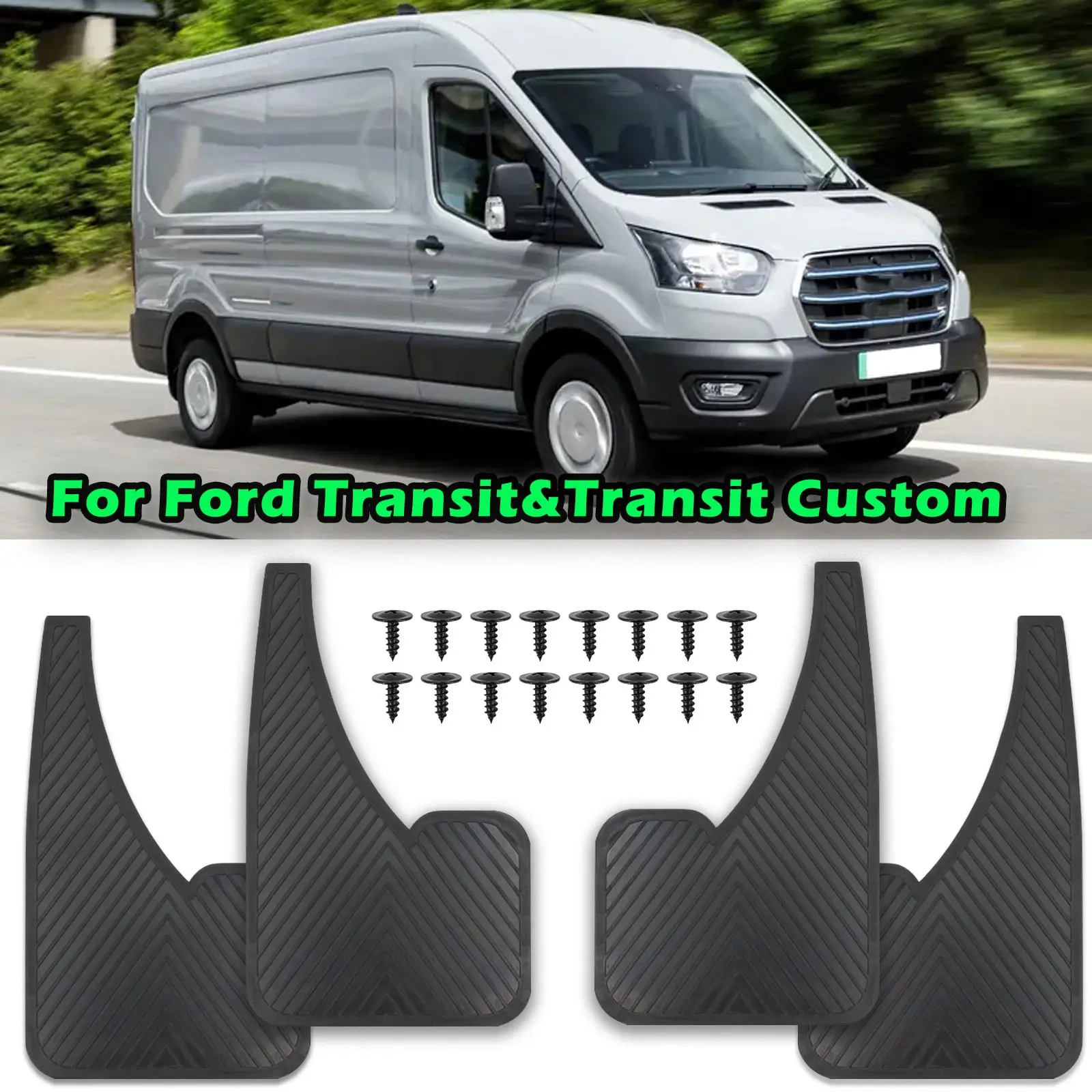 Splash-Guards-Rubber-Mudguard-For-Ford-Transit-Connect-Custom-Tourneo ...
