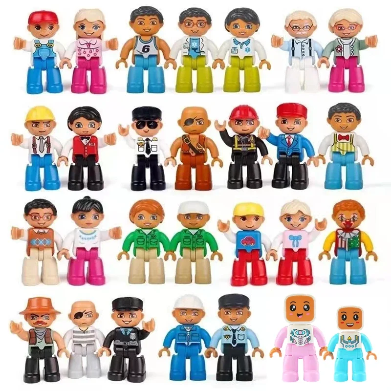 Big-Building-Block-Action-Figures-Doll-City-Careers-Family-Policemen ...