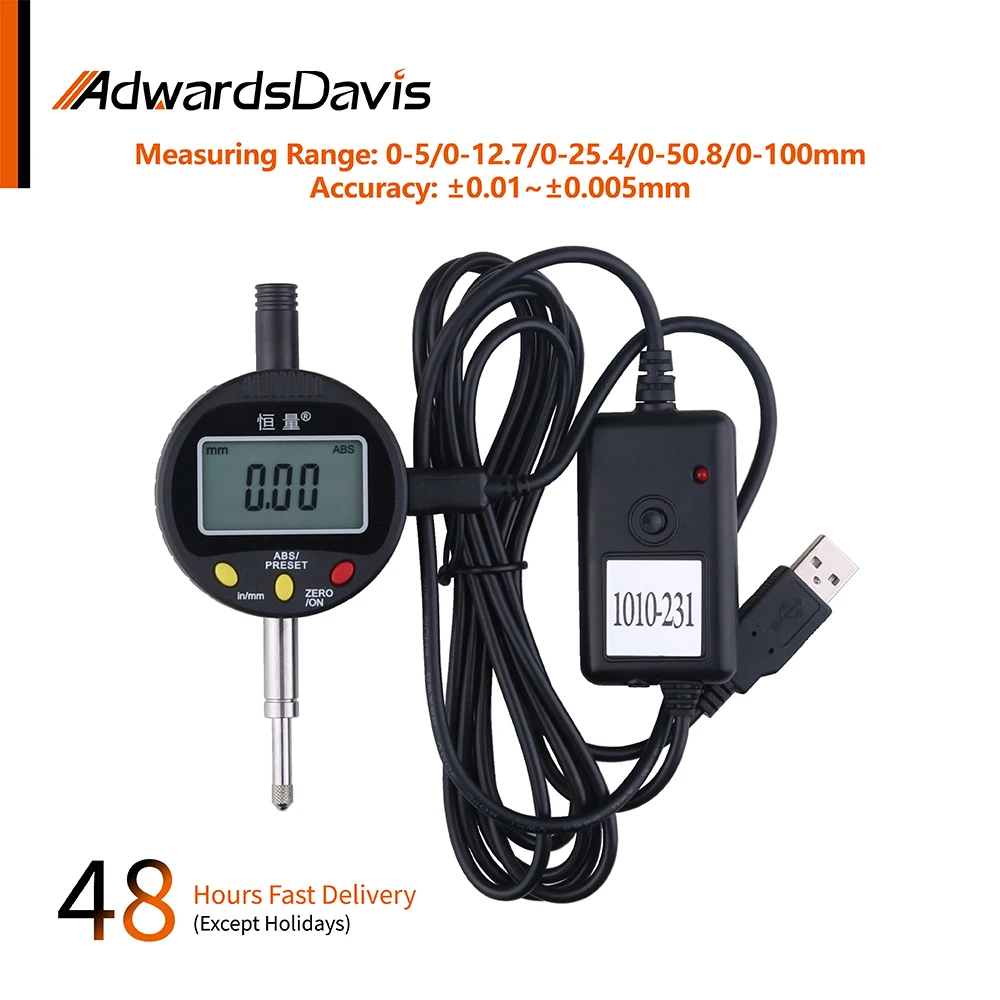 0-100mm Large Stroke High Precision 0.001 Digital Display Indicator ...