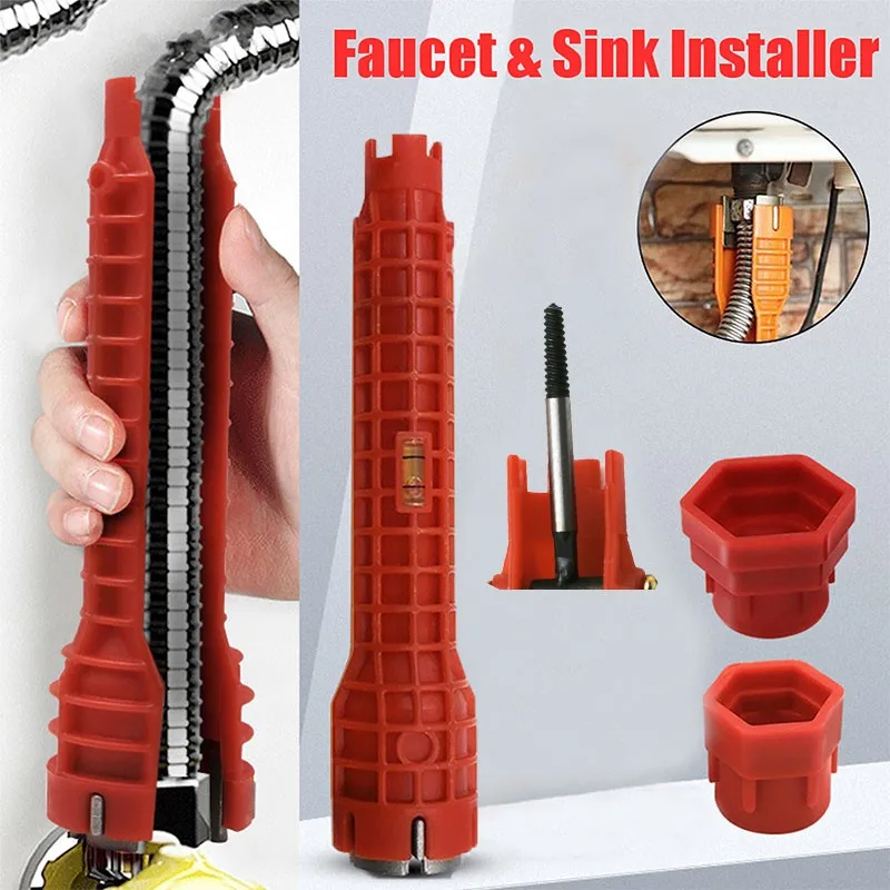 Cl-de-plombier-multifonctionnelle-8-en-1-flporcelaine-tuyau-enroul ...