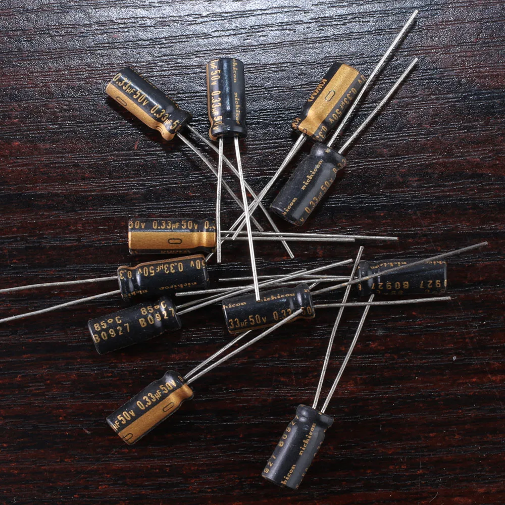 10PCS Nichicon KW 0.33uf 50v 100V 0.33mfd 100V audio Capacitor caps 5mm ...