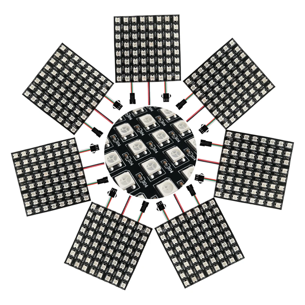 DC5V-WS2812B-Individually-Addressable-Led-Module-Panel-Light-5050-RGB ...