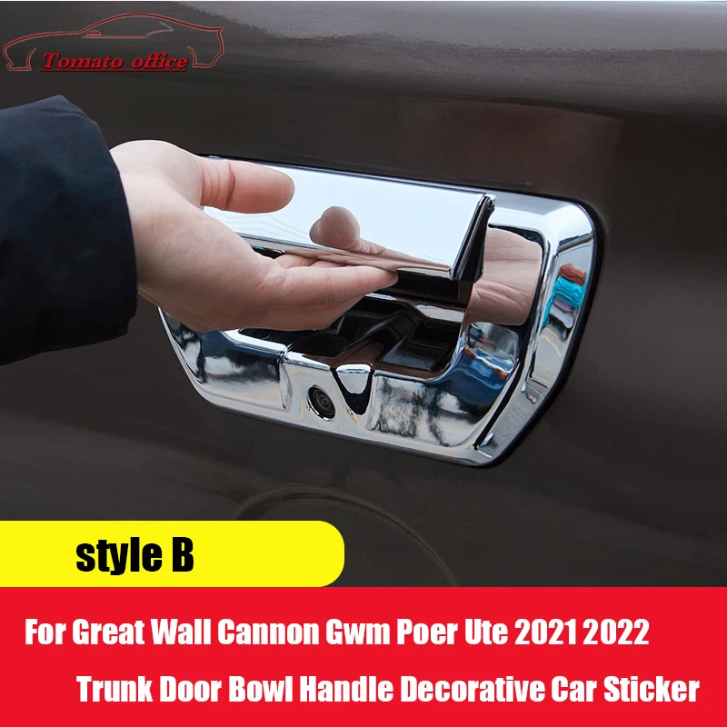 For-Great-Wall-Cannon-GWM-Poer-Ute-2021-2022-ABS-Chrome-Rear-Boot-Trunk ...