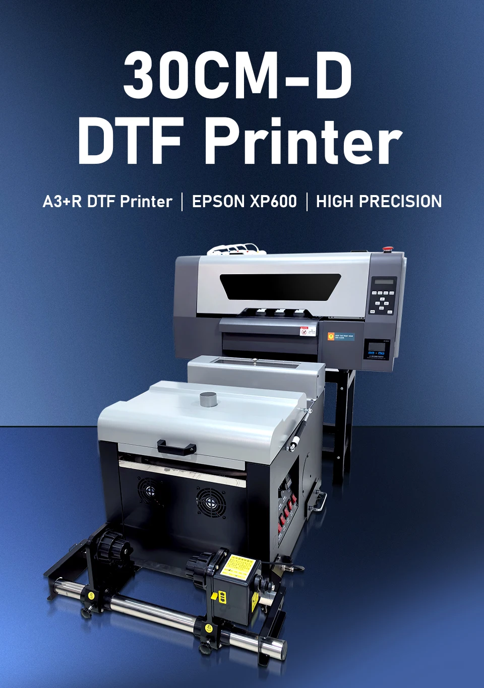 Принтер A3 DTF с двойной головкой XP600, 13-дюймовый принтер DTF ...