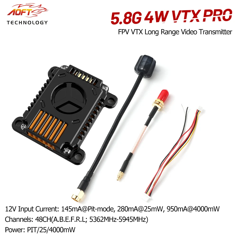 In-stock-5-8G-5-8GHz-4W-3W-FPV-VTX-Long-Range-Video-Transmitter-48CH ...