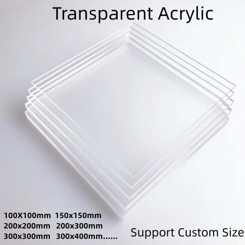 Transparente-plexiglas-claro-pl-stico-acr-lico-placa-de-folha-de-vidro-org-nico-polymethacrylate ...