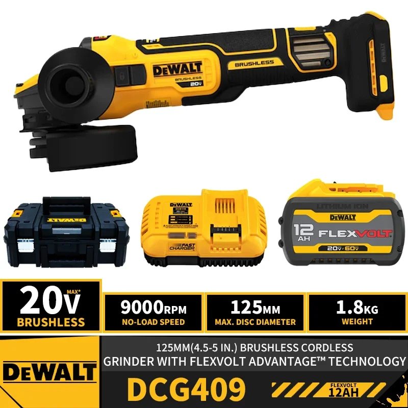 DEWALT-DCG409-Kit-Brushless-Cordless-125MM-4-5-5-in-Grinder-With ...