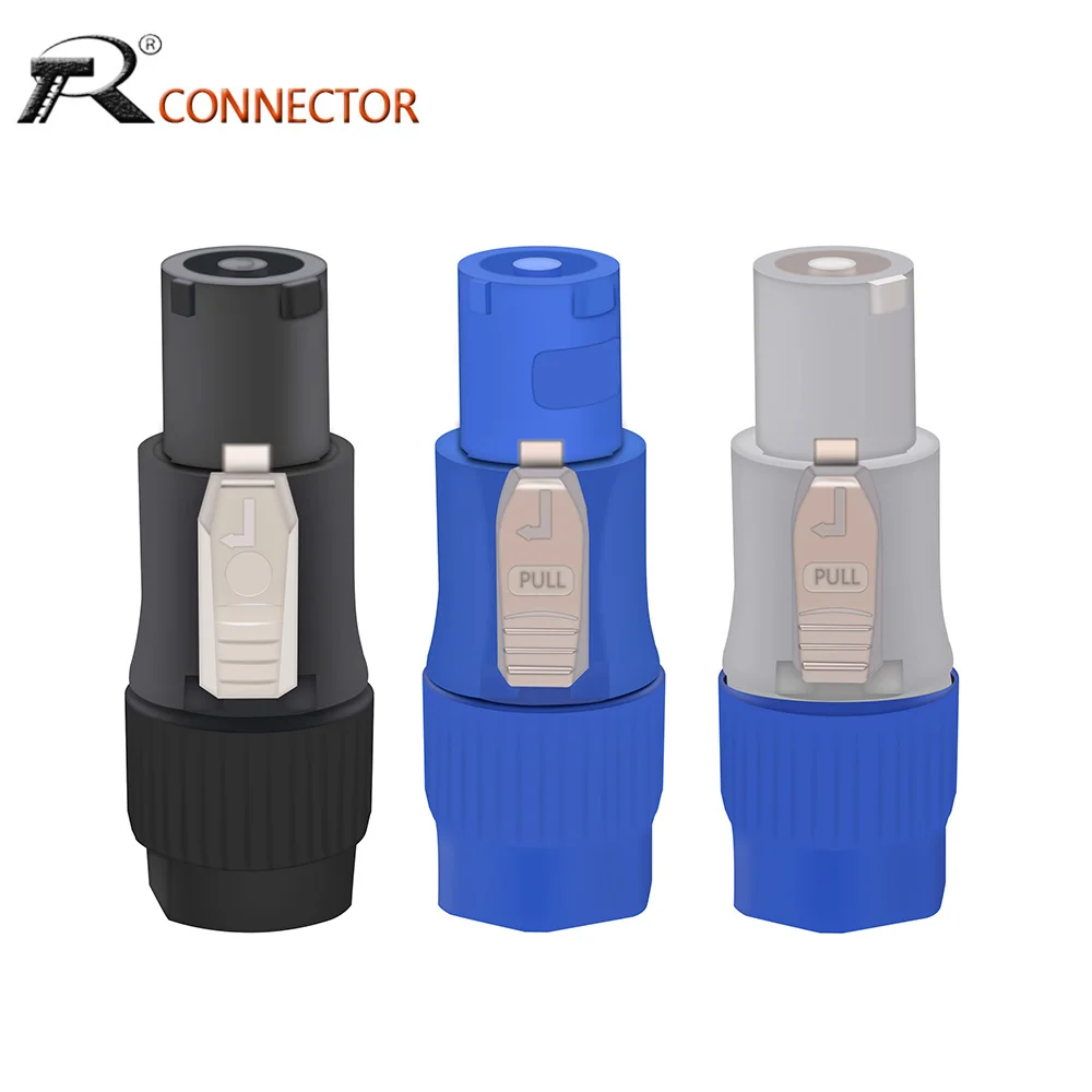 2pcs 3Pins Powercon Speaker Connector Male/Female Type A NAC3FCA ...