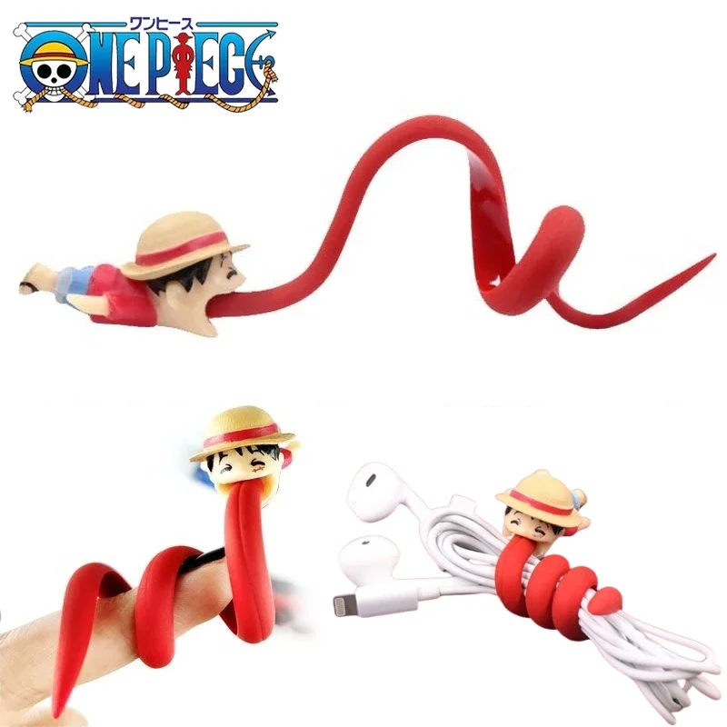 ONE-PIECE-rufy-Wire-Data-Line-Holder-Action-Figure-Anime-Cartoon-Toys ...