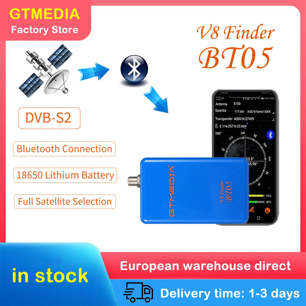 Original-GTmedia-V8-Finder-BT05-Brazil-DVB-S2-Satellite-Finder-Better-than-ws-6933-ws6906 ...