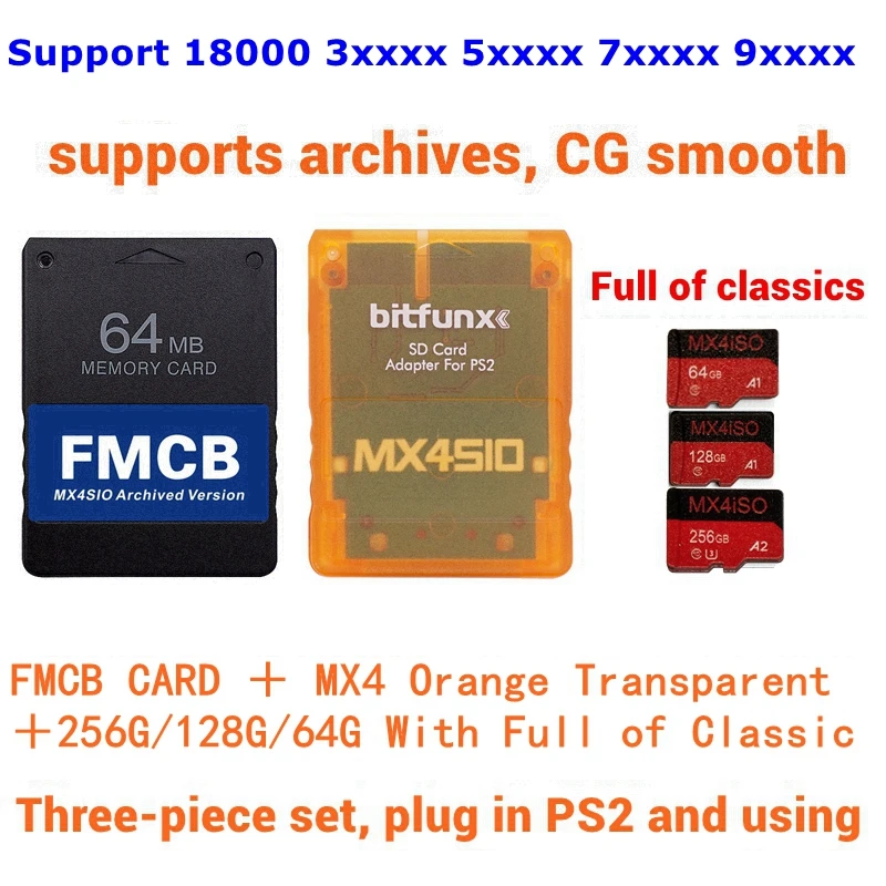 PS2-MX4SIO-TF-SD-Card-Adapter-For-PS2-FAT-and-Slim-Consoles-Free-MC ...