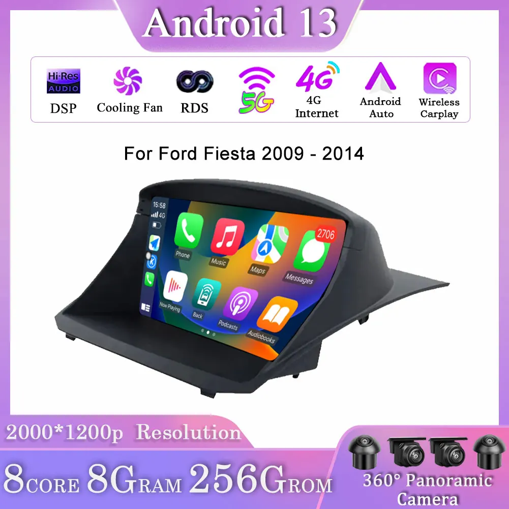 Android-13-For-Ford-Fiesta-2009-2014-Car-Radio-Multimedia-Player ...