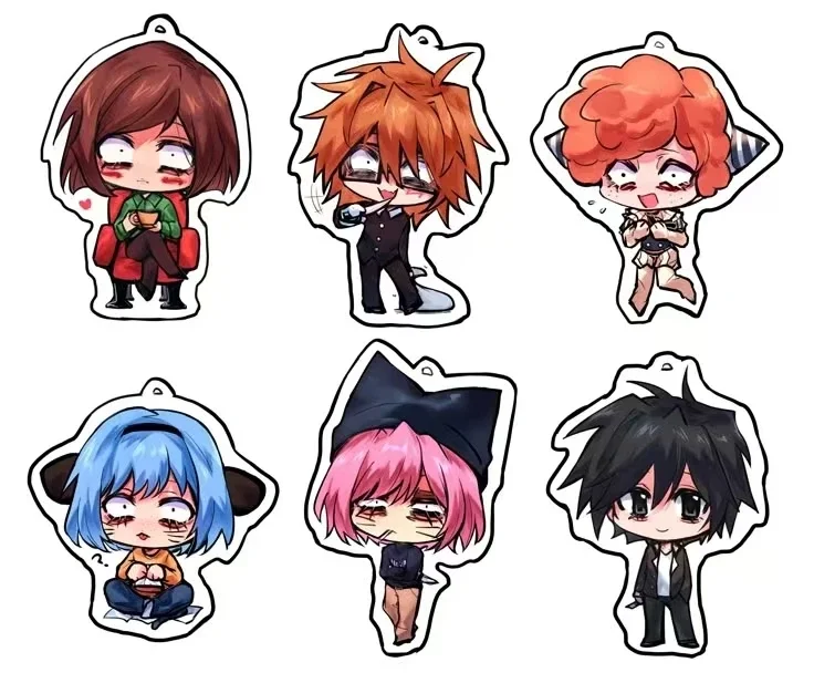 Ranfren Cartoon Anime Characters Nyen Nyon Keychain Pendant Bag Charms ...