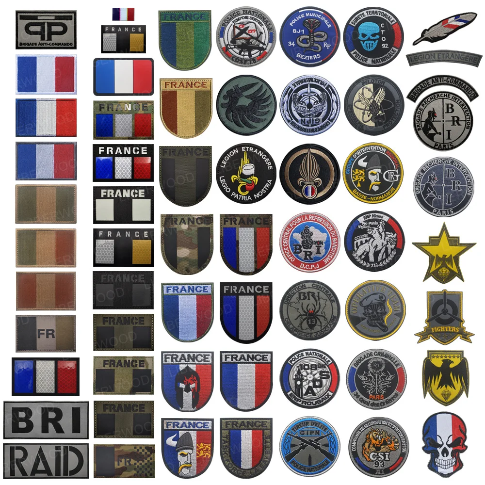 LIBERWOOD France French IR Infrared Reflective Flag Patch BRI CSI ...