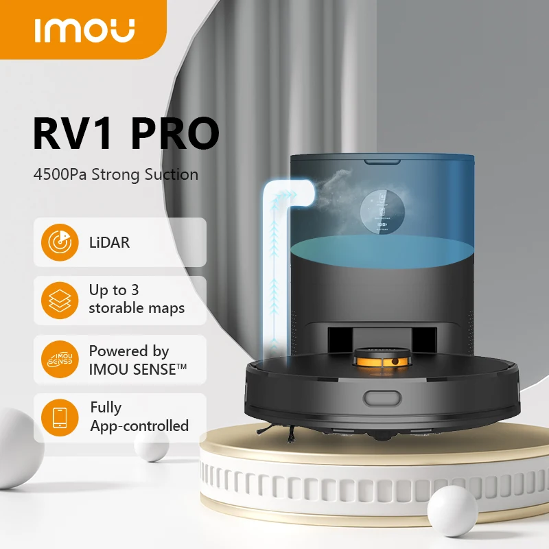 IMOU-RV1-Pro-4500Pa-Strong-Suction-Vacuum-Cleaner-Multiple-Storable-Map ...